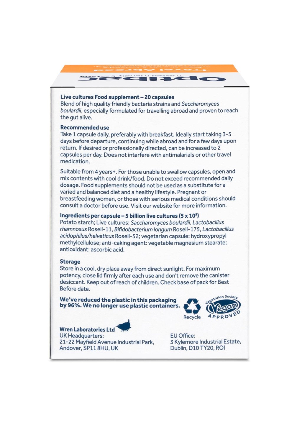 Пробіотик Optibac Travel Abroad | Optibac Probiotics